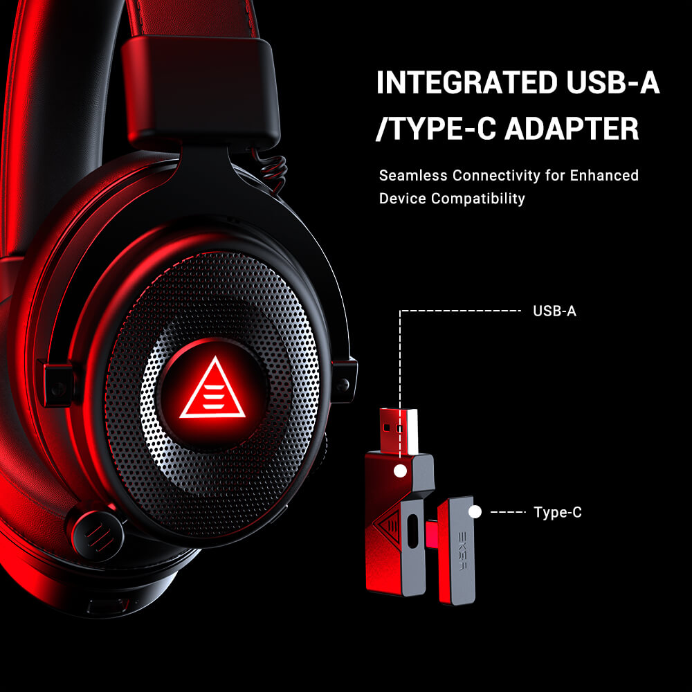 Eksa® E900 Bt Ultra Low Latency Multi Platform Wireless Gaming Headset 