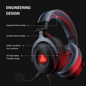 EKSA® E900 Pro Headset 7.1 Virtual Surround Sound Gaming Headset
