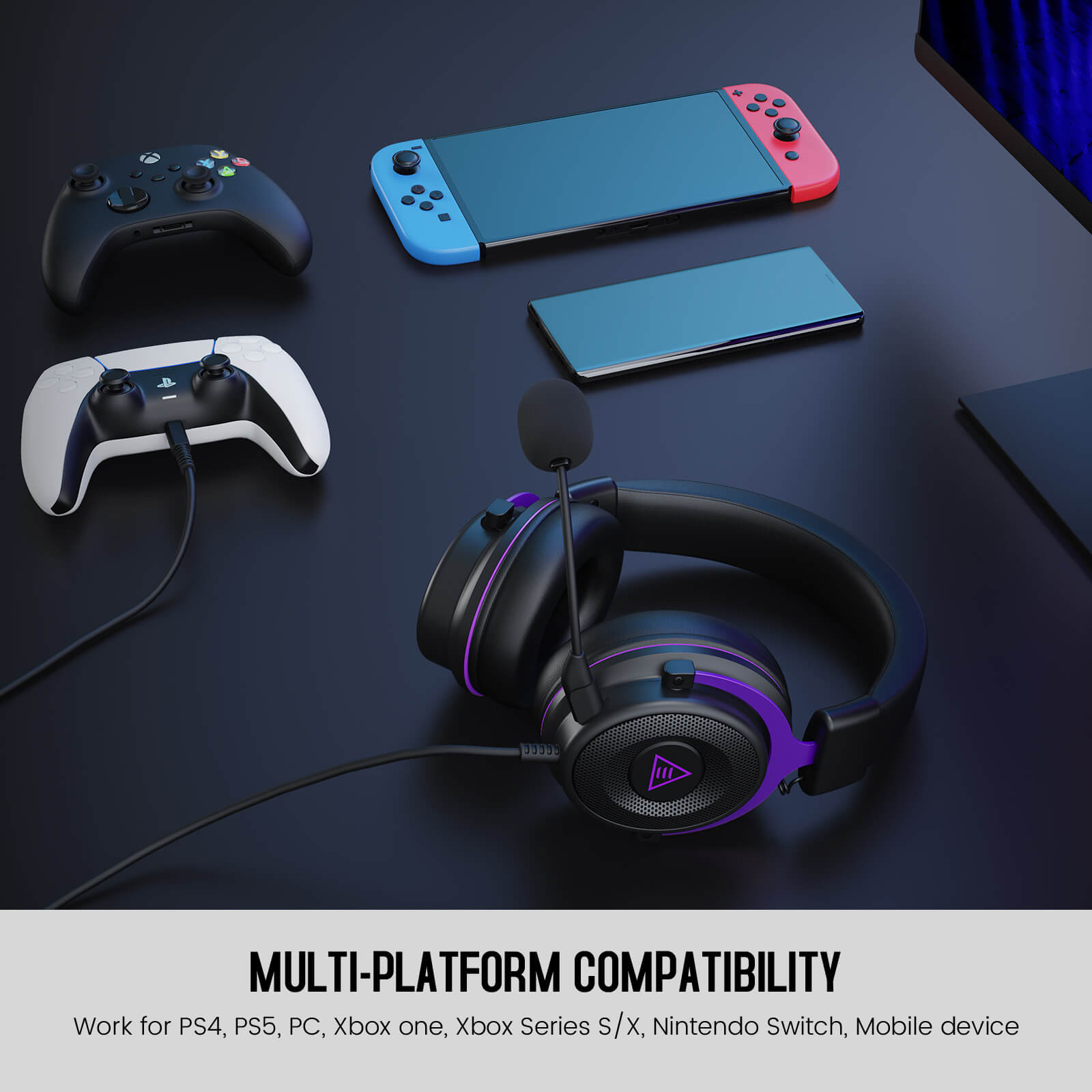 EKSA® E900 Gaming Headset Noise Cancelling Microphone Headphone for PC ...