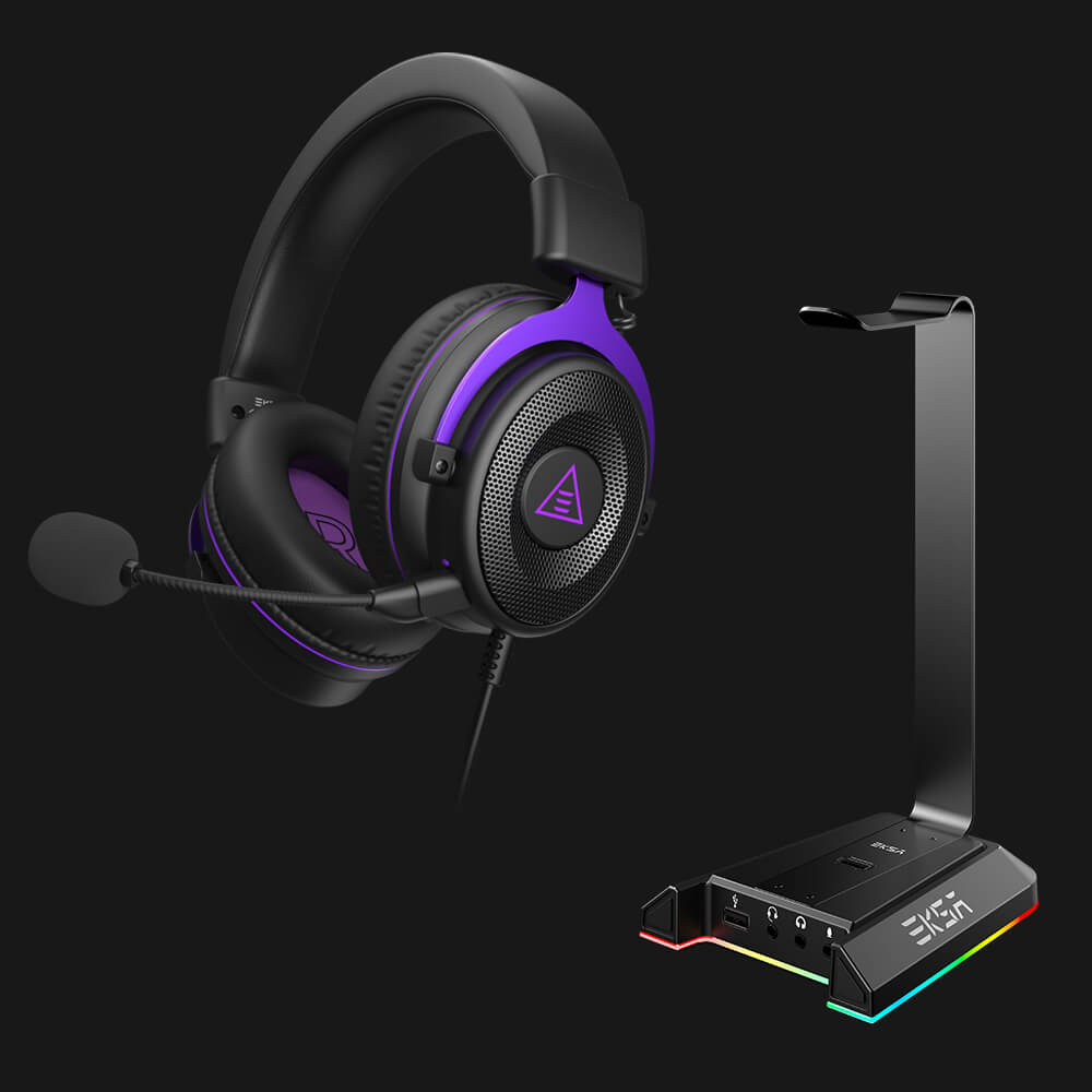 EKSA® E900 Gaming Headset Noise Cancelling Microphone Headphone for PC ...